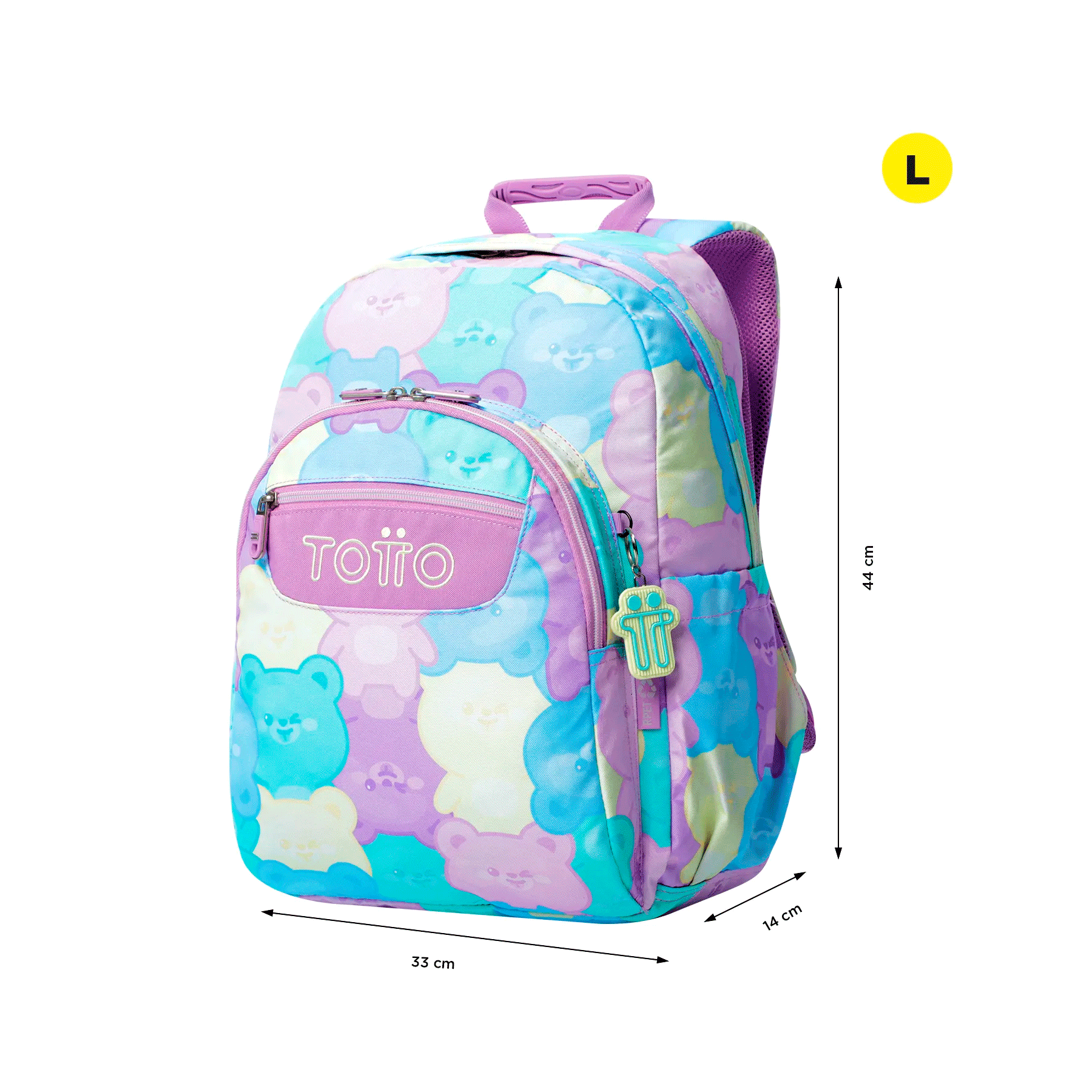 Morral Totto Juvenil Porta PC 14 Acuarela Verde