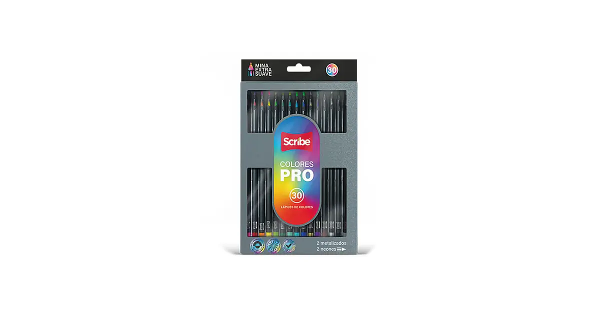 Colores Scribe Pro x 30 unidades