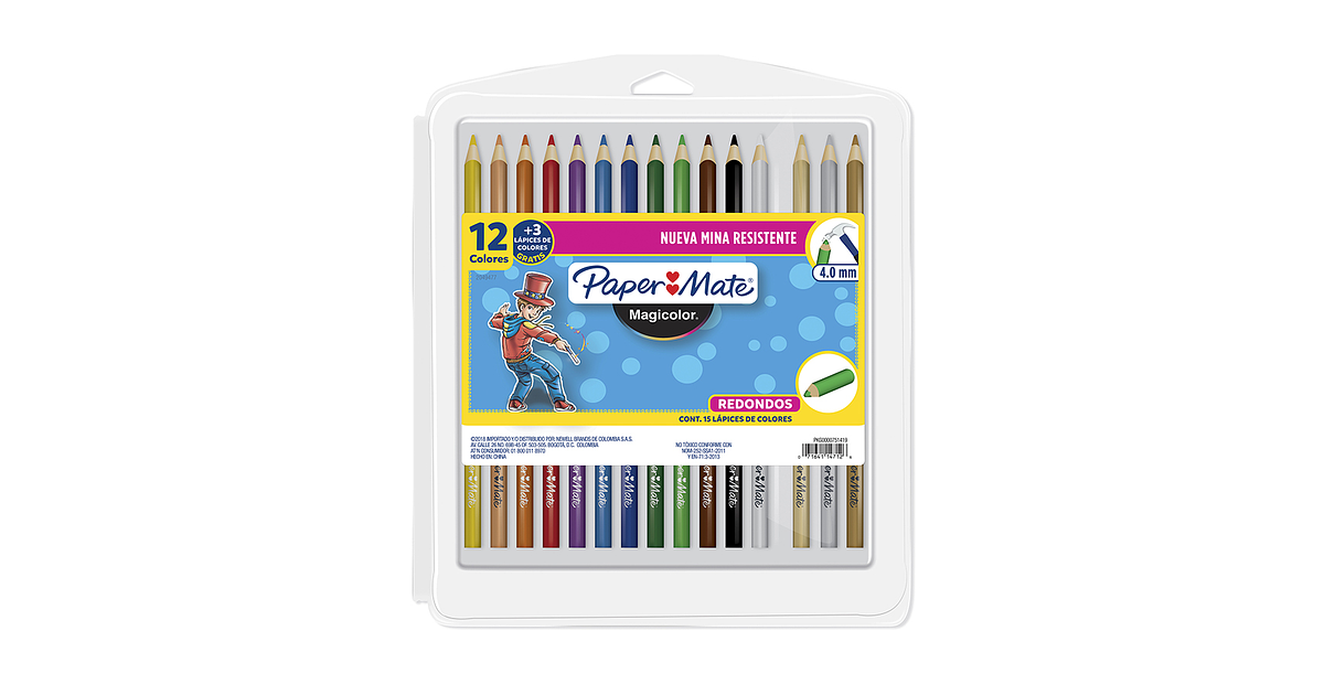 Colores Magicolor Unipunta X 12 + 3 Metal Gratis