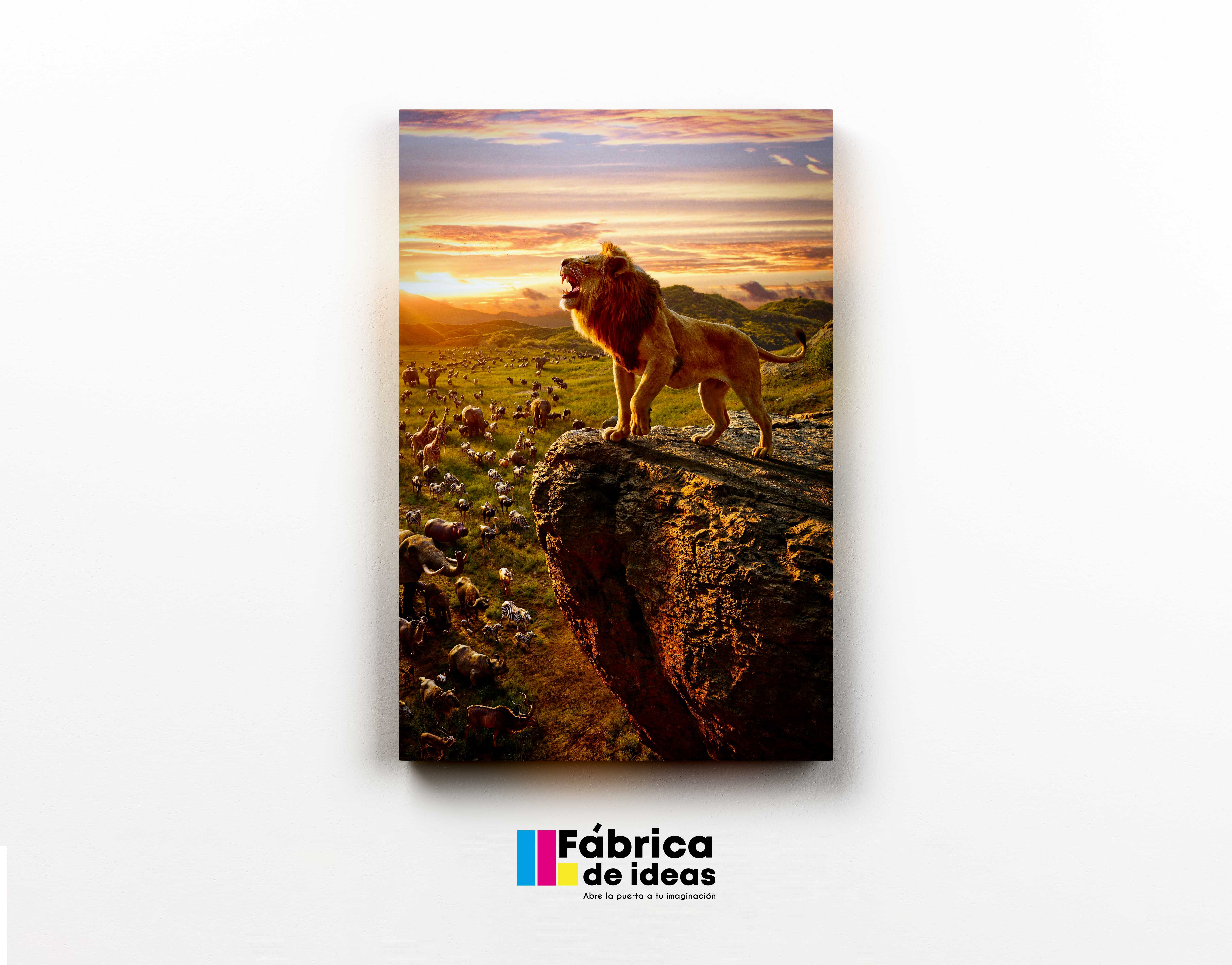 Cuadro rey Leon Tamaño 60 x 40