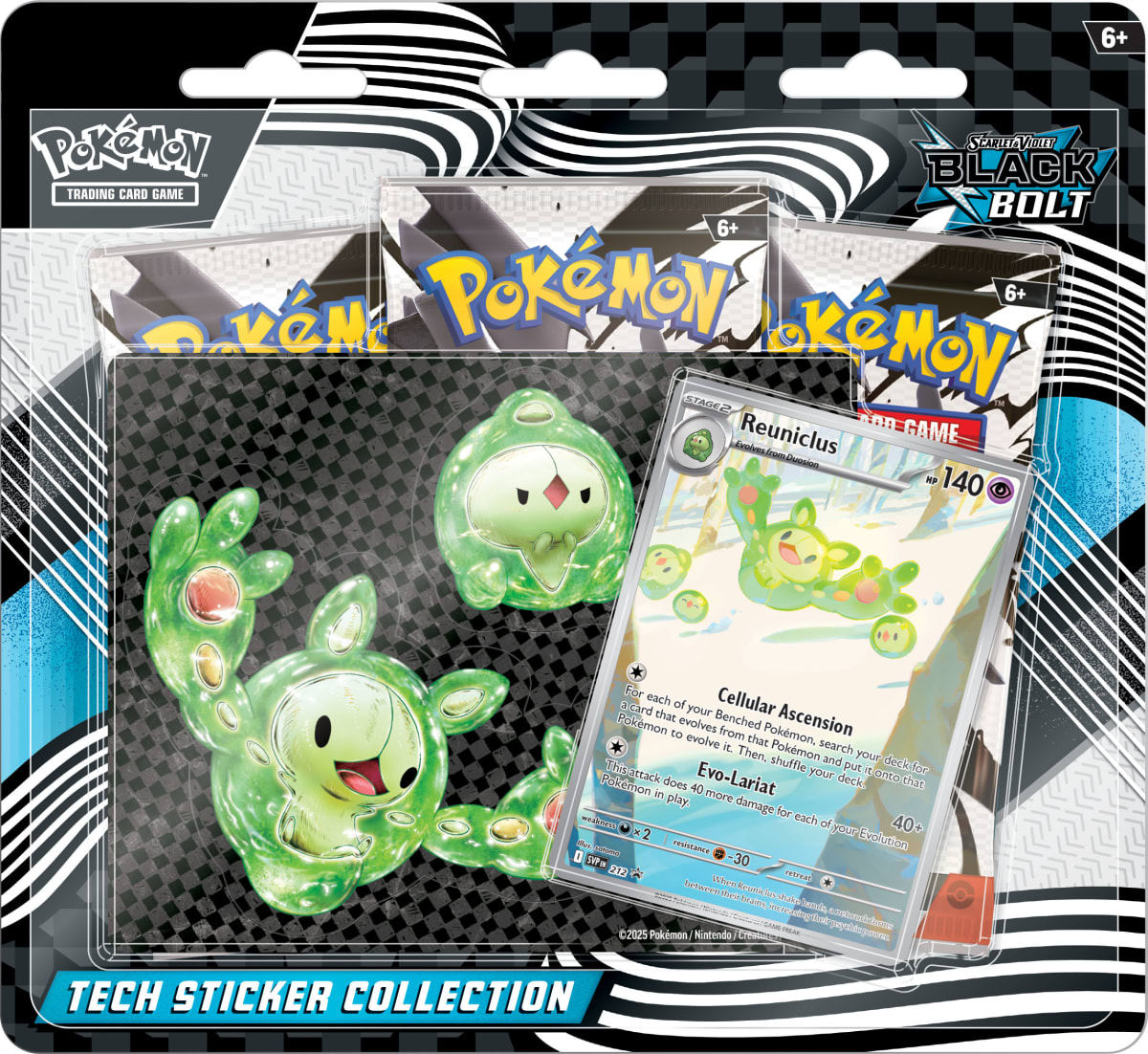 Pokémon TCG: Black Bolt & White Flare Tech Sticker Es...