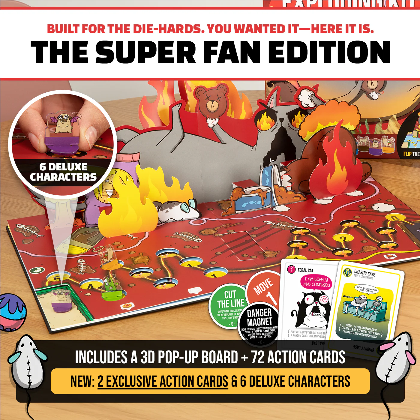 Exploding Kittens the Board Game - Super Fan Edition
