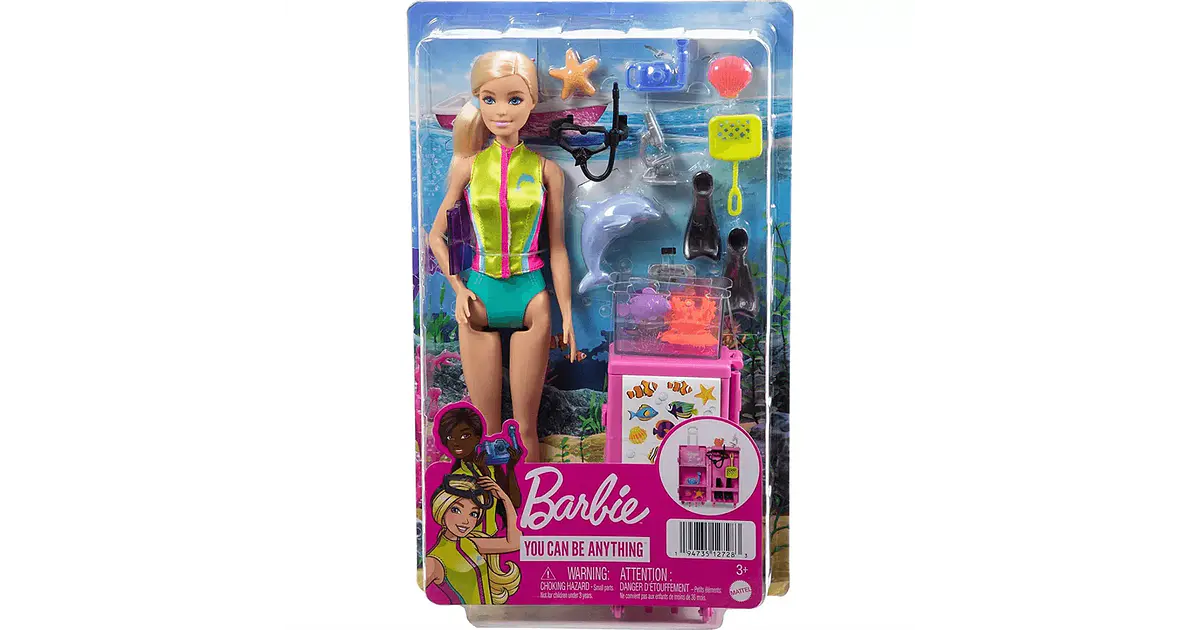 Barbie Profesiones Set De Juego Bióloga Marina