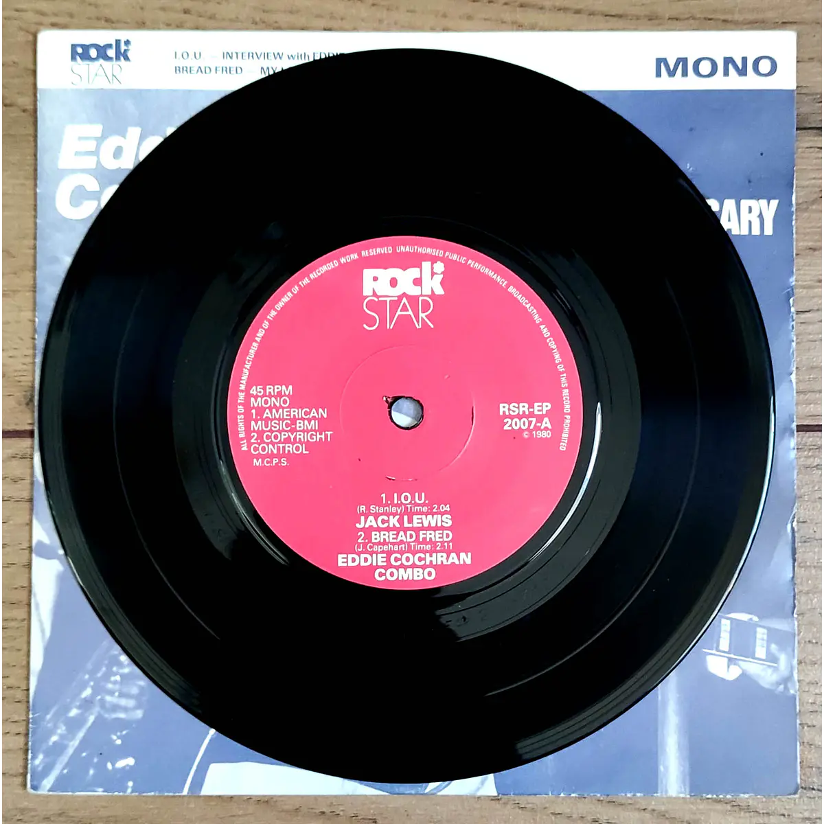 Eddie Cochran - 20th Anniversary Special EP | Record Boy Discos