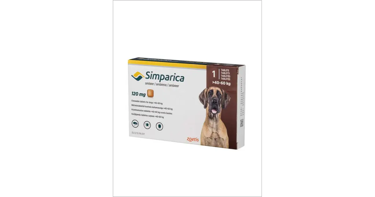 Simparica 120 mg - 40 kg a 60 kg