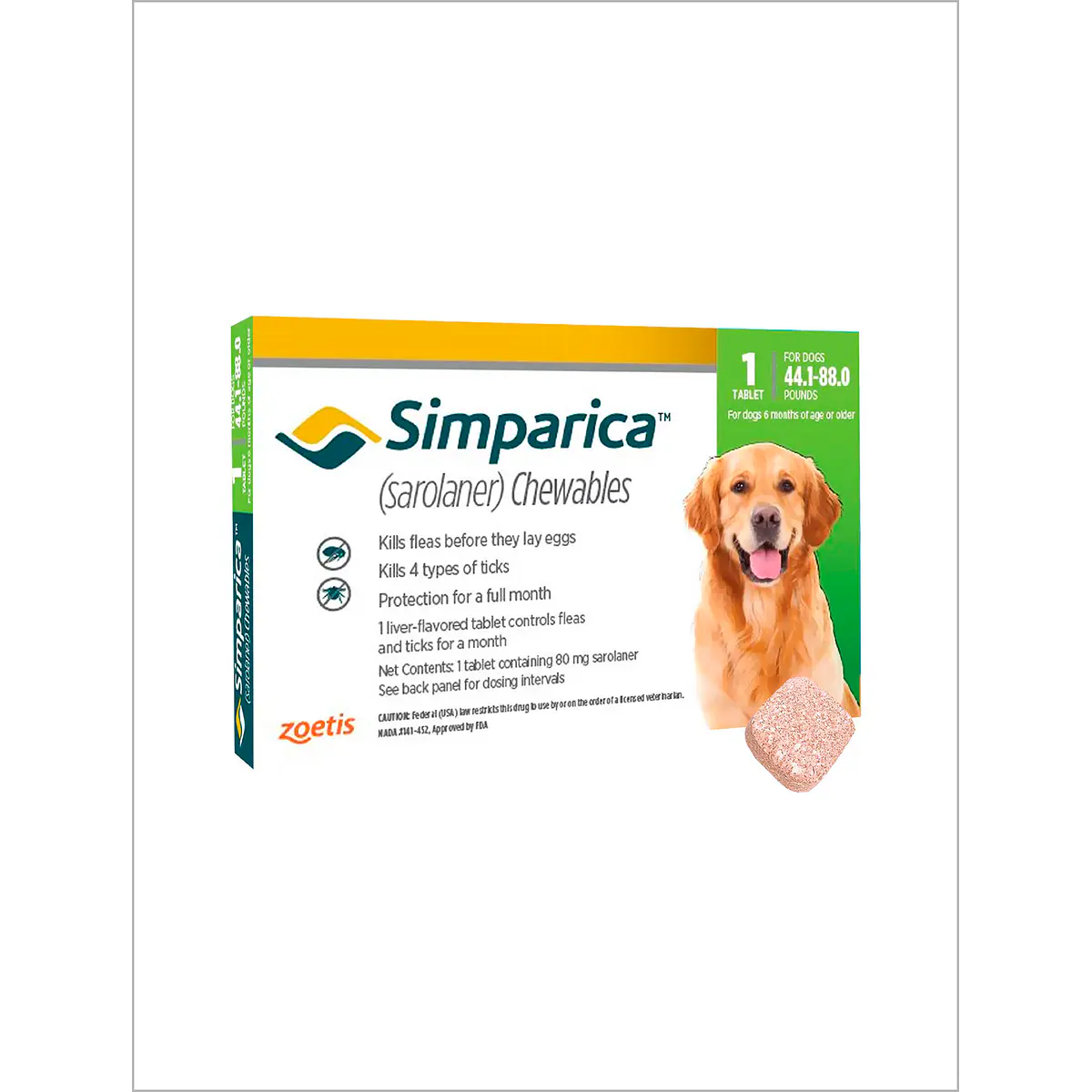 Simparica 80 mg - 20 kg a 40 kg