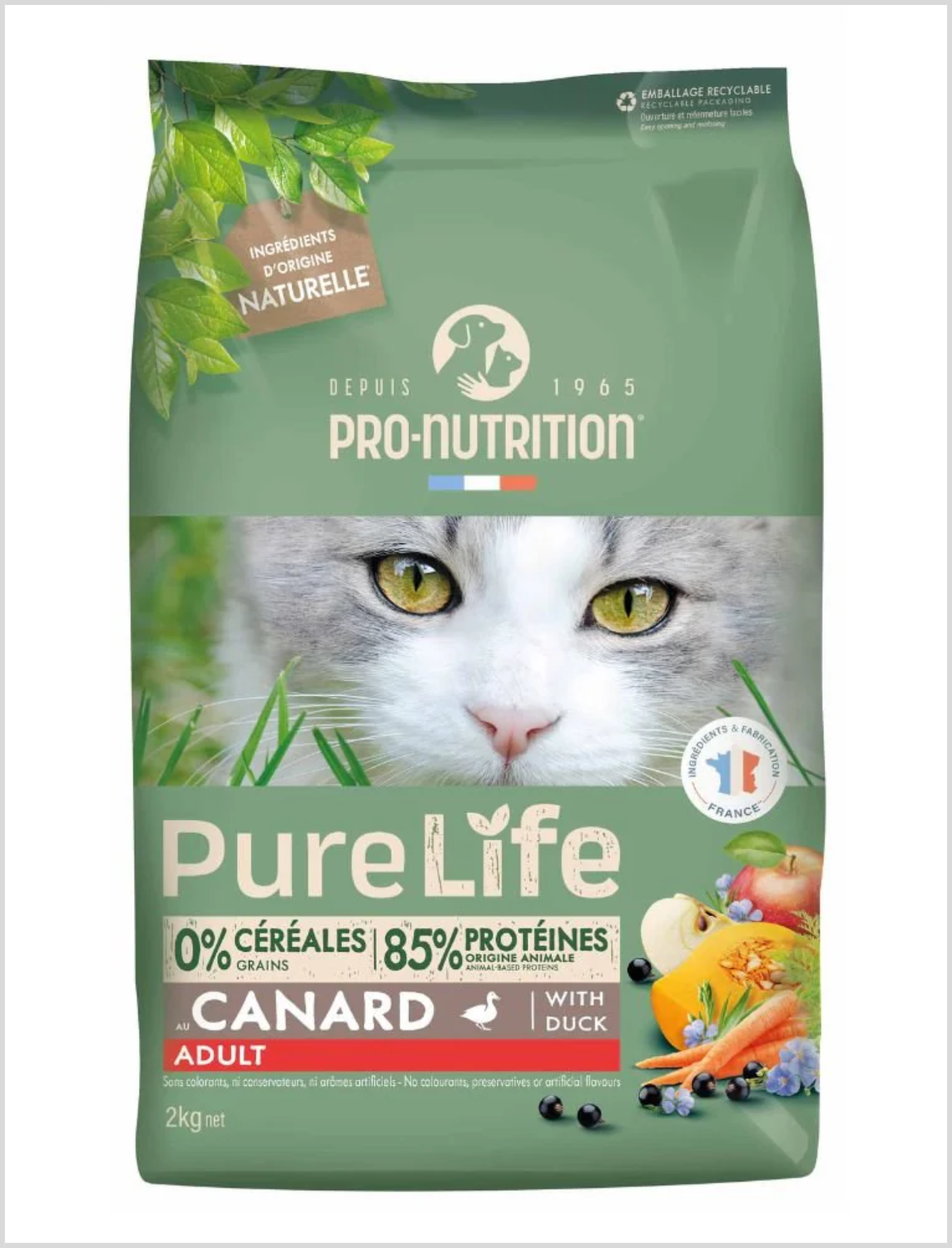 Pure Life Cat Adulto Pato 8 Kg