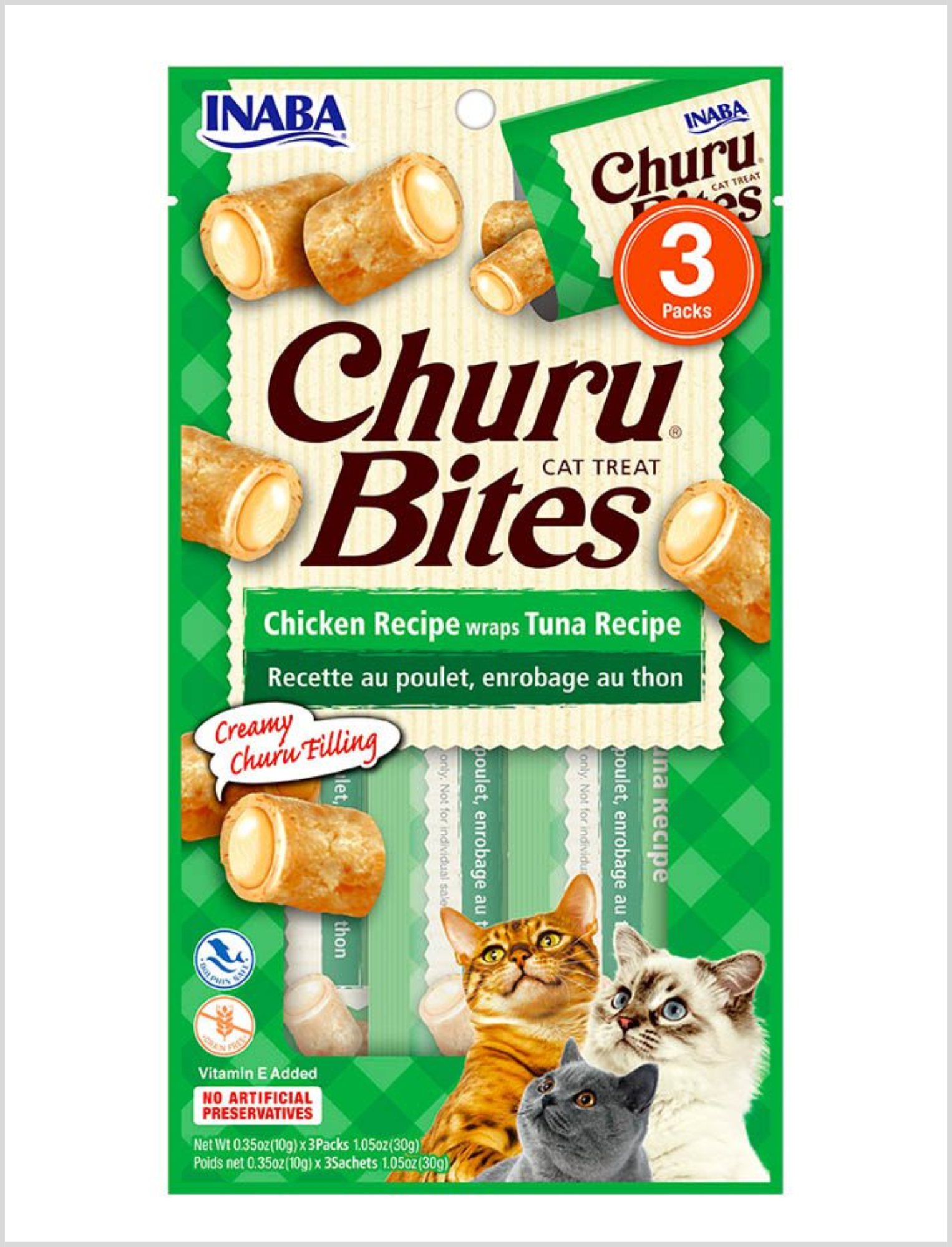 Churu Bites Gato Wraps Pollo Atún 30 g