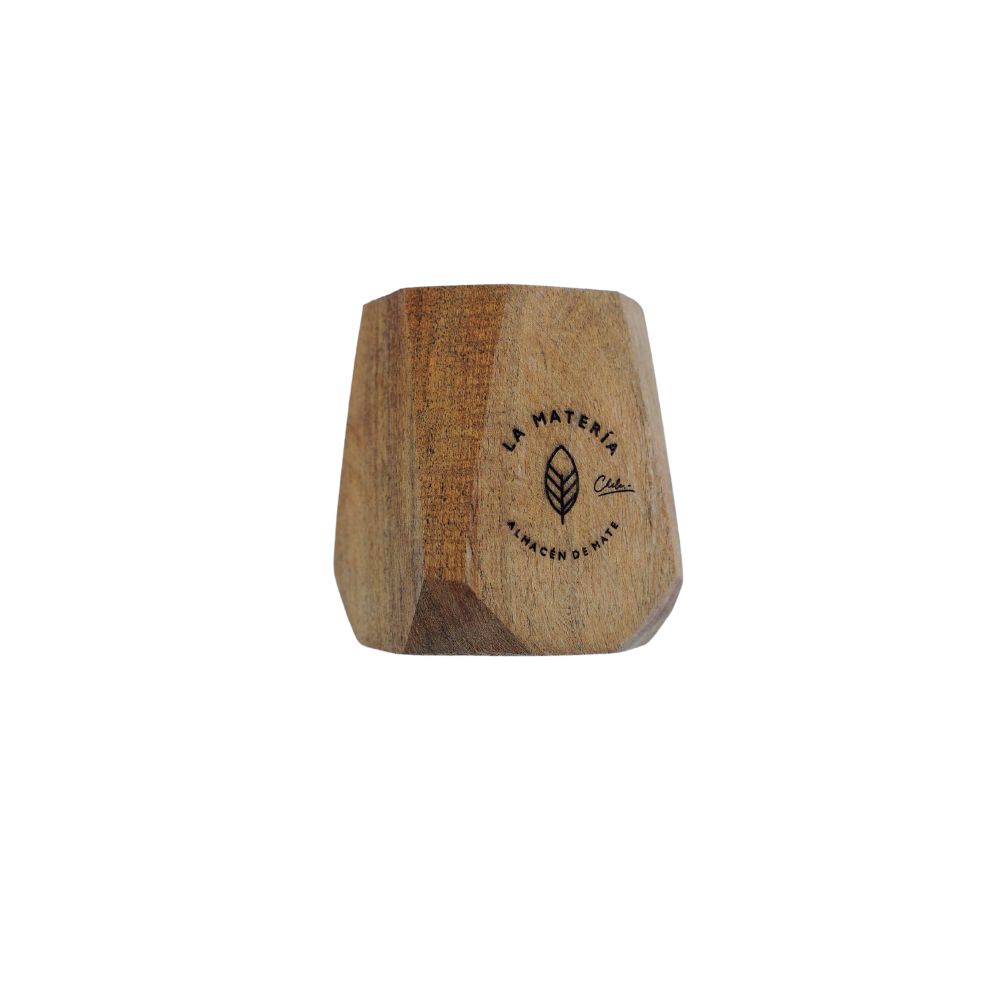 Mate de madera Geométrico