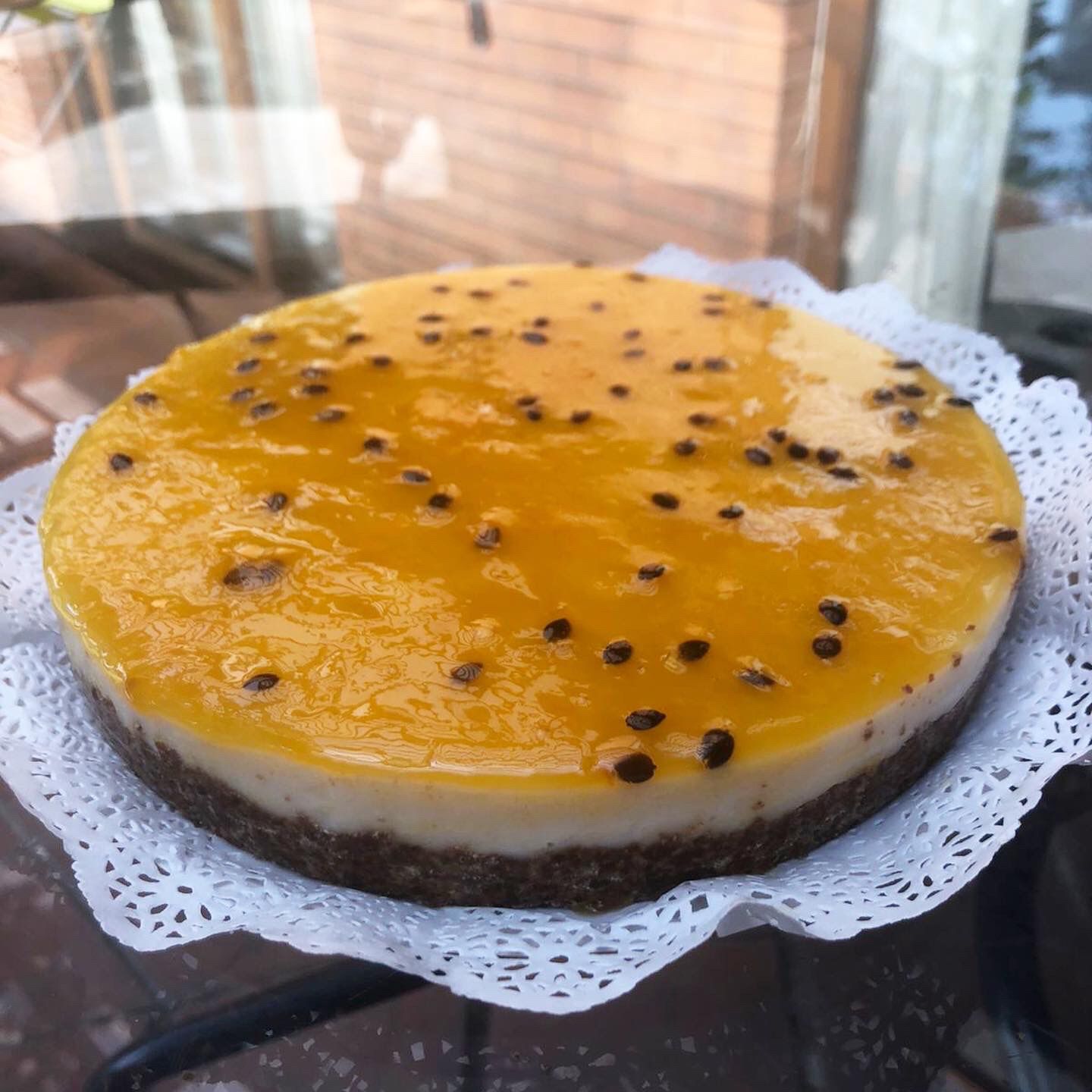 Cheesecake de maracuyá raw 8p