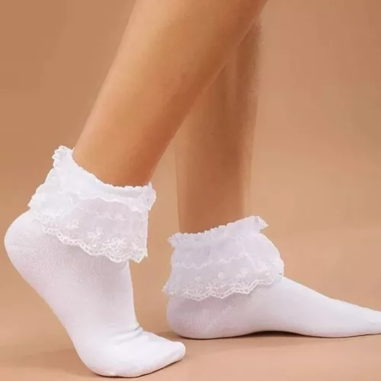 Calcetín con Blondás para Niñas - Elegancia y Calidad