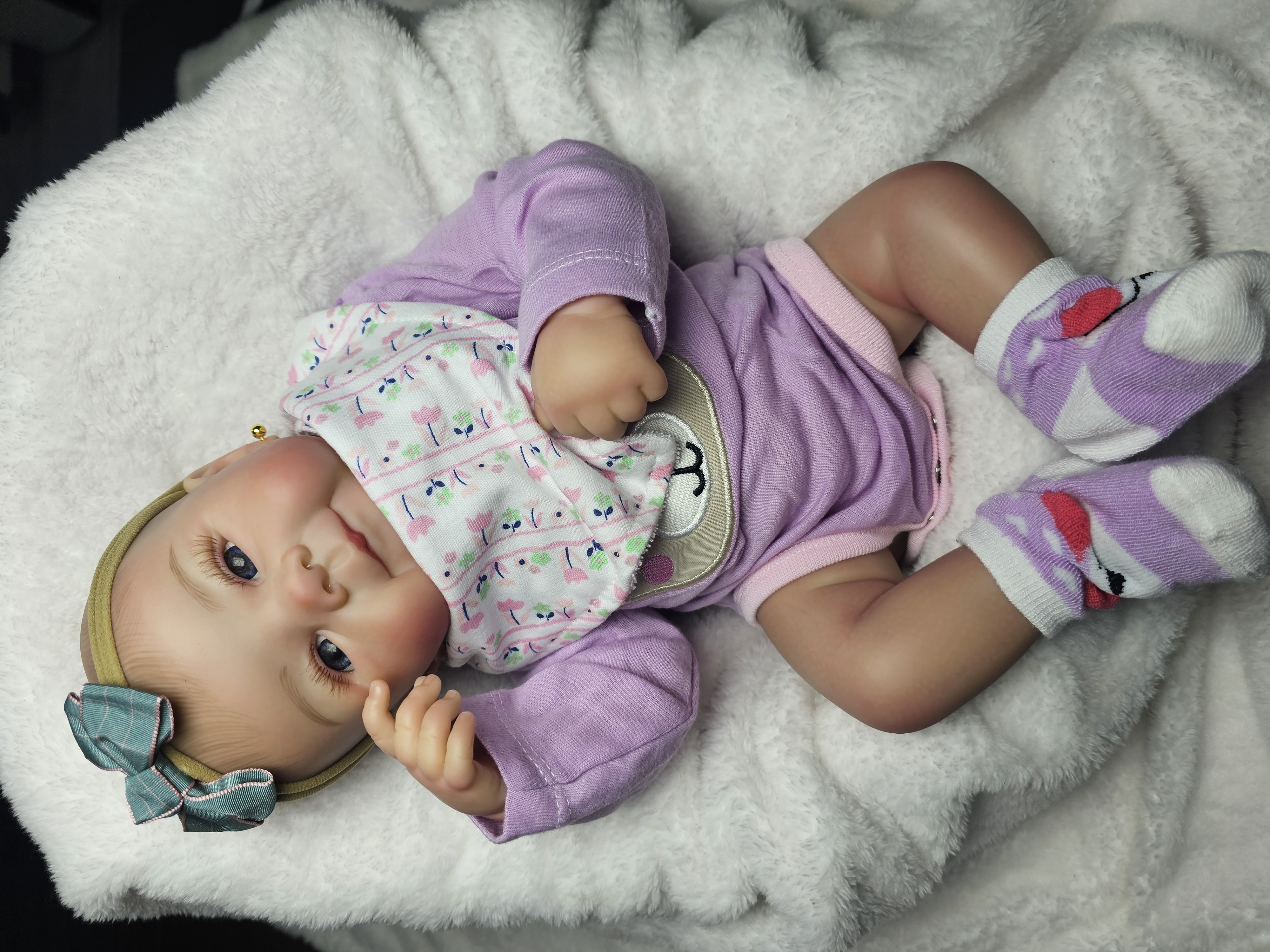 Bebé Reborn Juliette Niña Cuerpo de Tela
