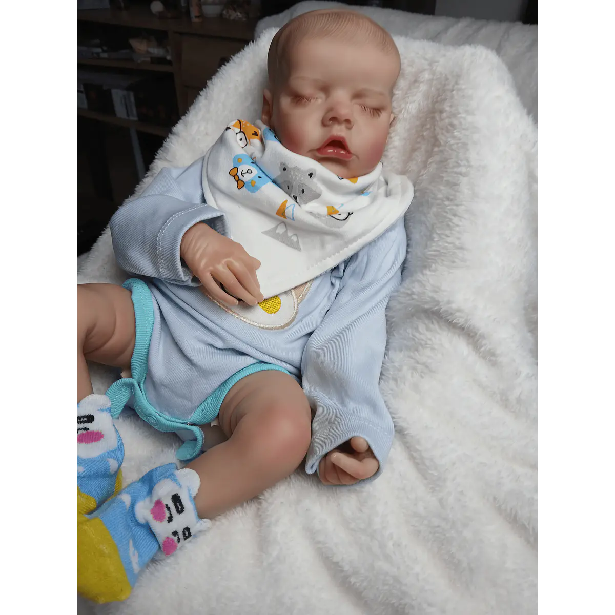 Bebé Reborn Twin B Niña Cuerpo de Tela