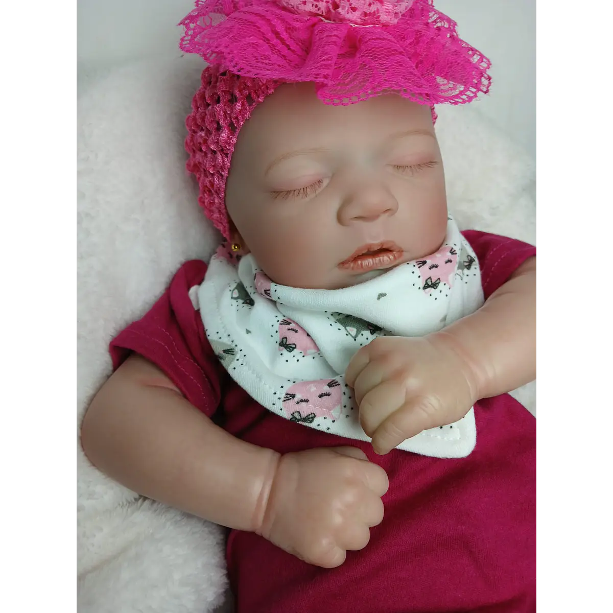 Bebé Reborn Skya Niña Cuerpo de Tela