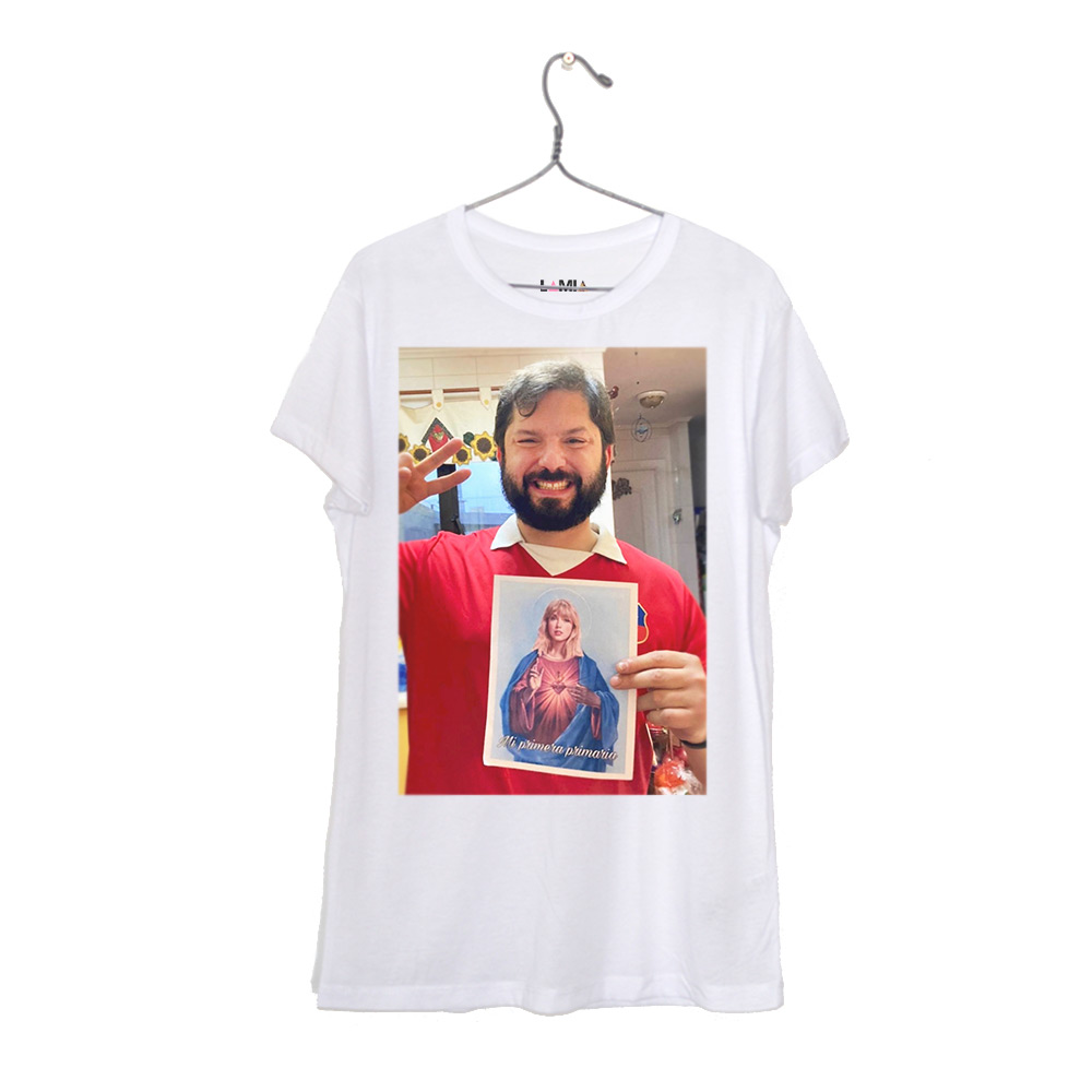 Polera Gabriel Boric y Taylor Swift