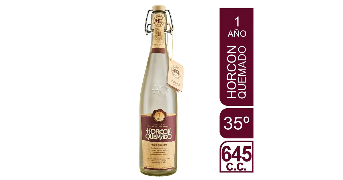 HORCON QUEMADO PISCO 1 AÑO 35GR BOT 750CC