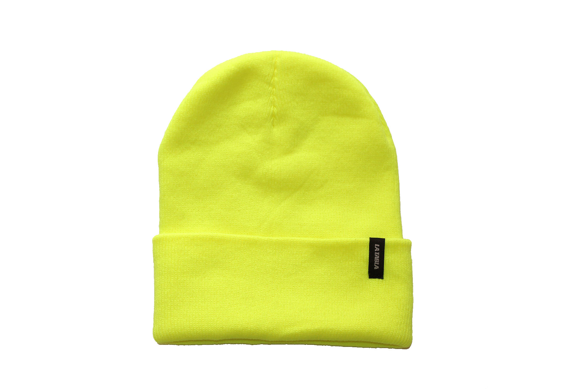 Gorro Lana Amarillo Florecente Liso
