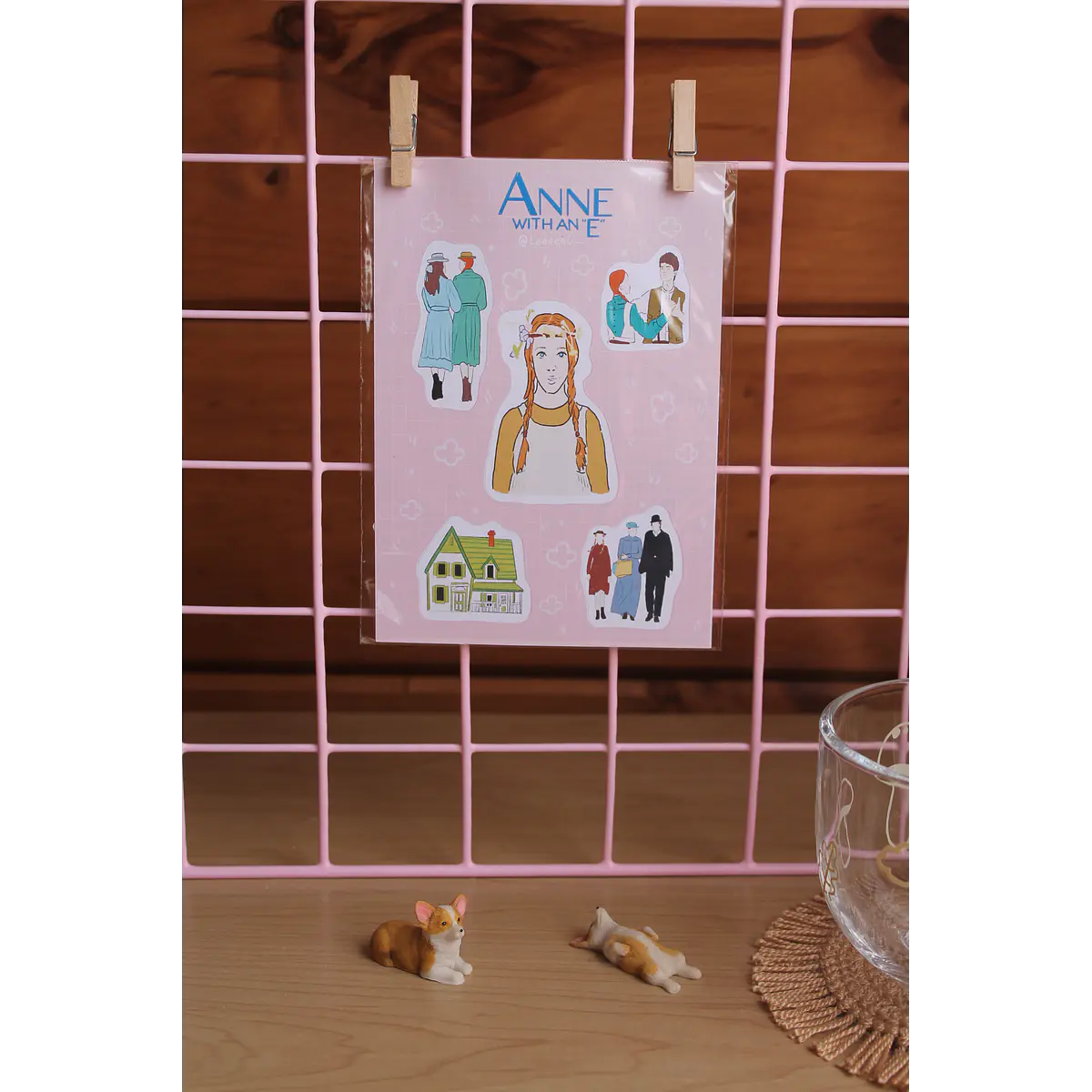 Set Stickers Anne