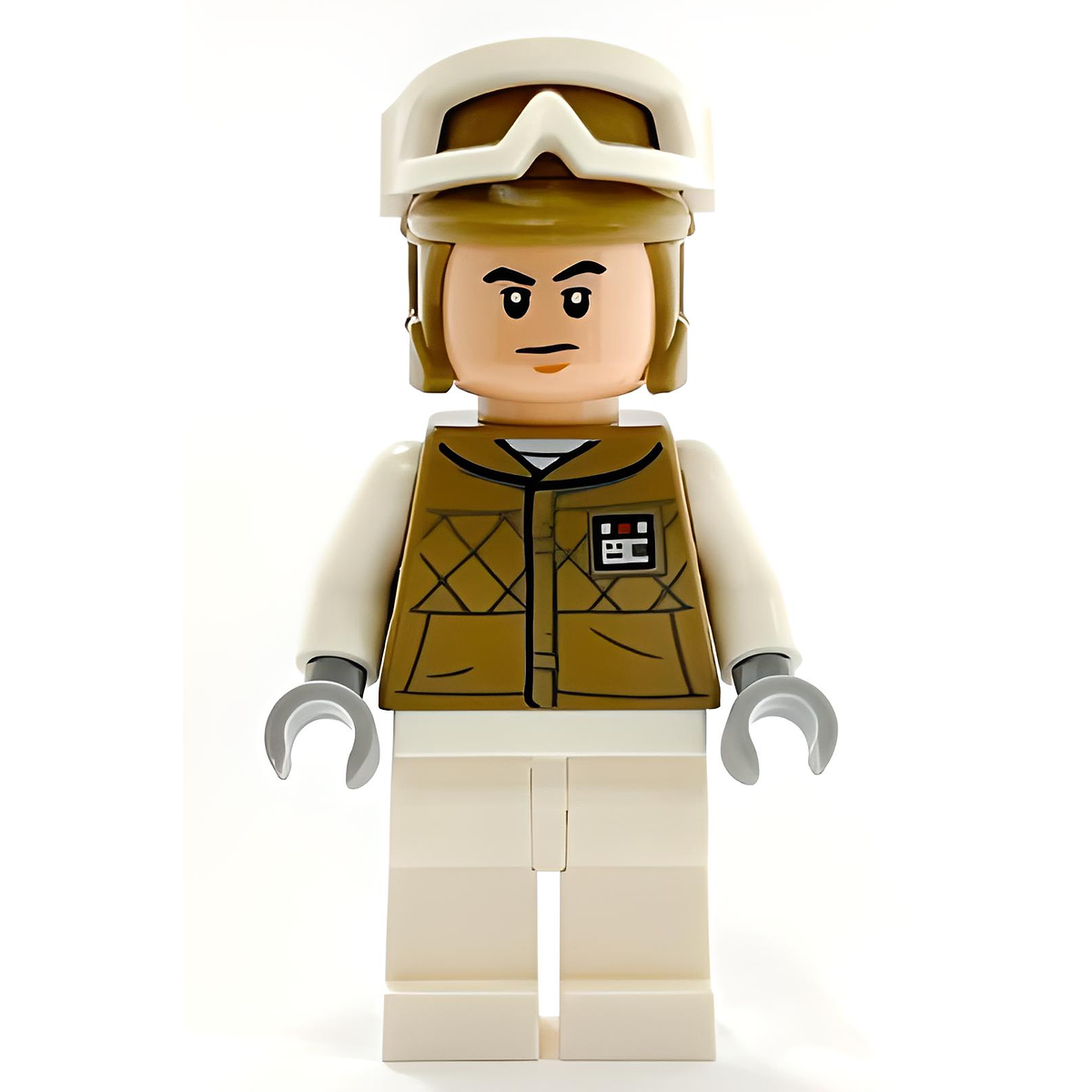 Hoth Rebel Trooper Dark Tan Uniform and Helmet, White Legs | Brick ...