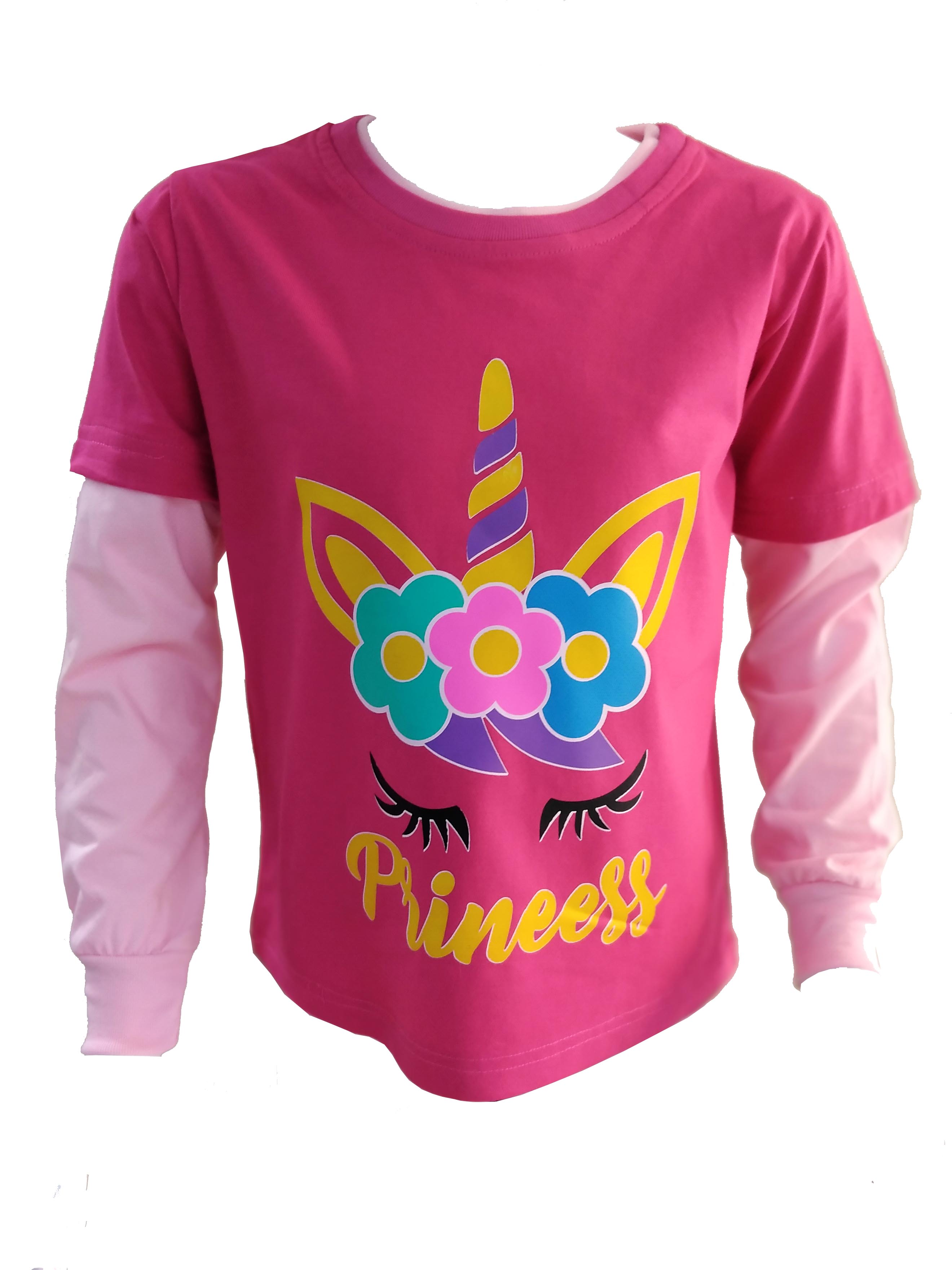 Polera bicolor animada niño