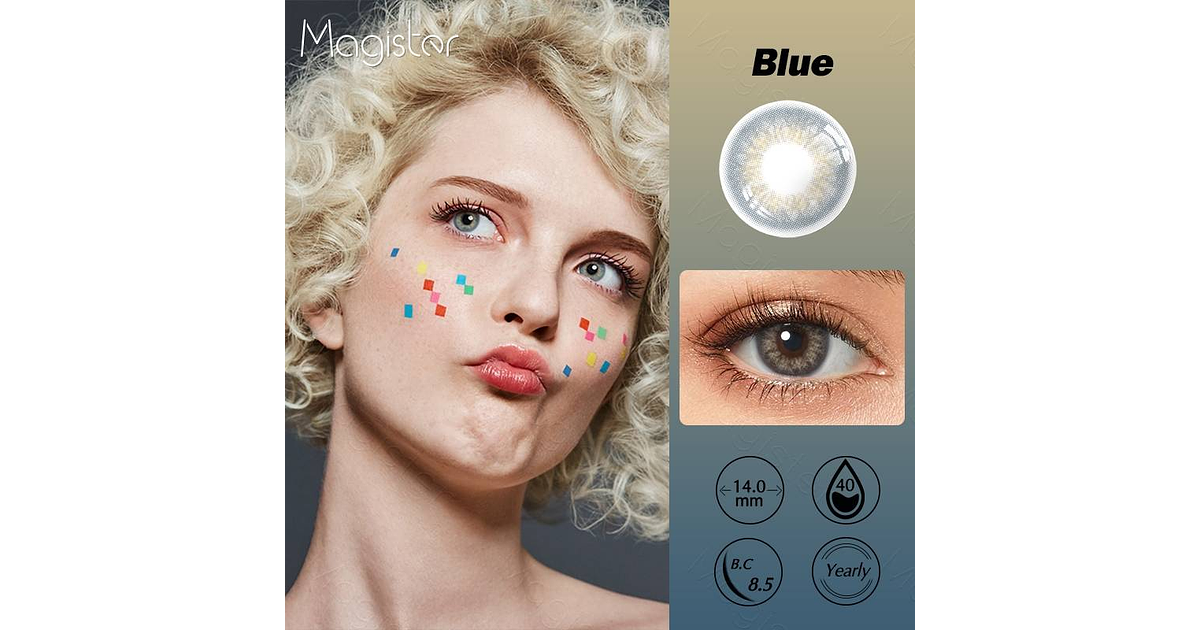 Lentes de contacto Gleam Blue