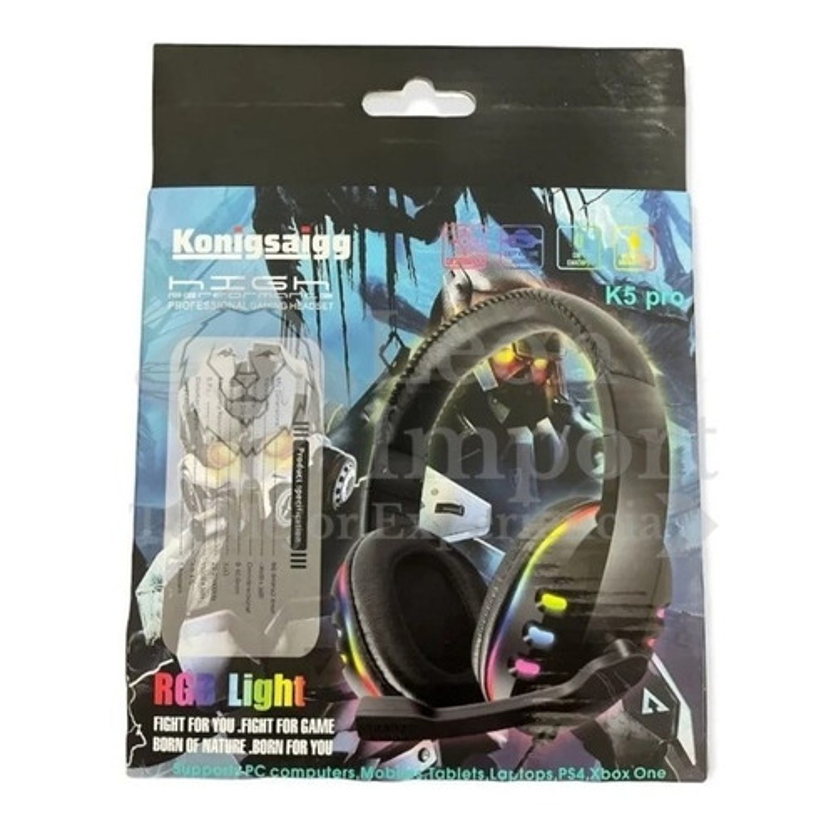 Audifonos Gamer K5 Pro Con Micrófono Para Pc Ps4 Xbox Rgb | León Import
