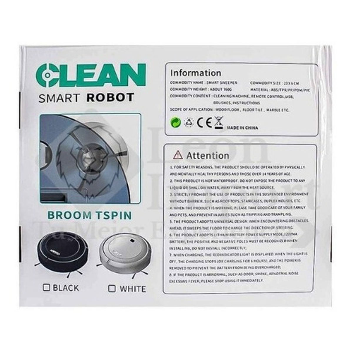 Aspiradora Robot Barredora Smart Clean Inteligente | León Import