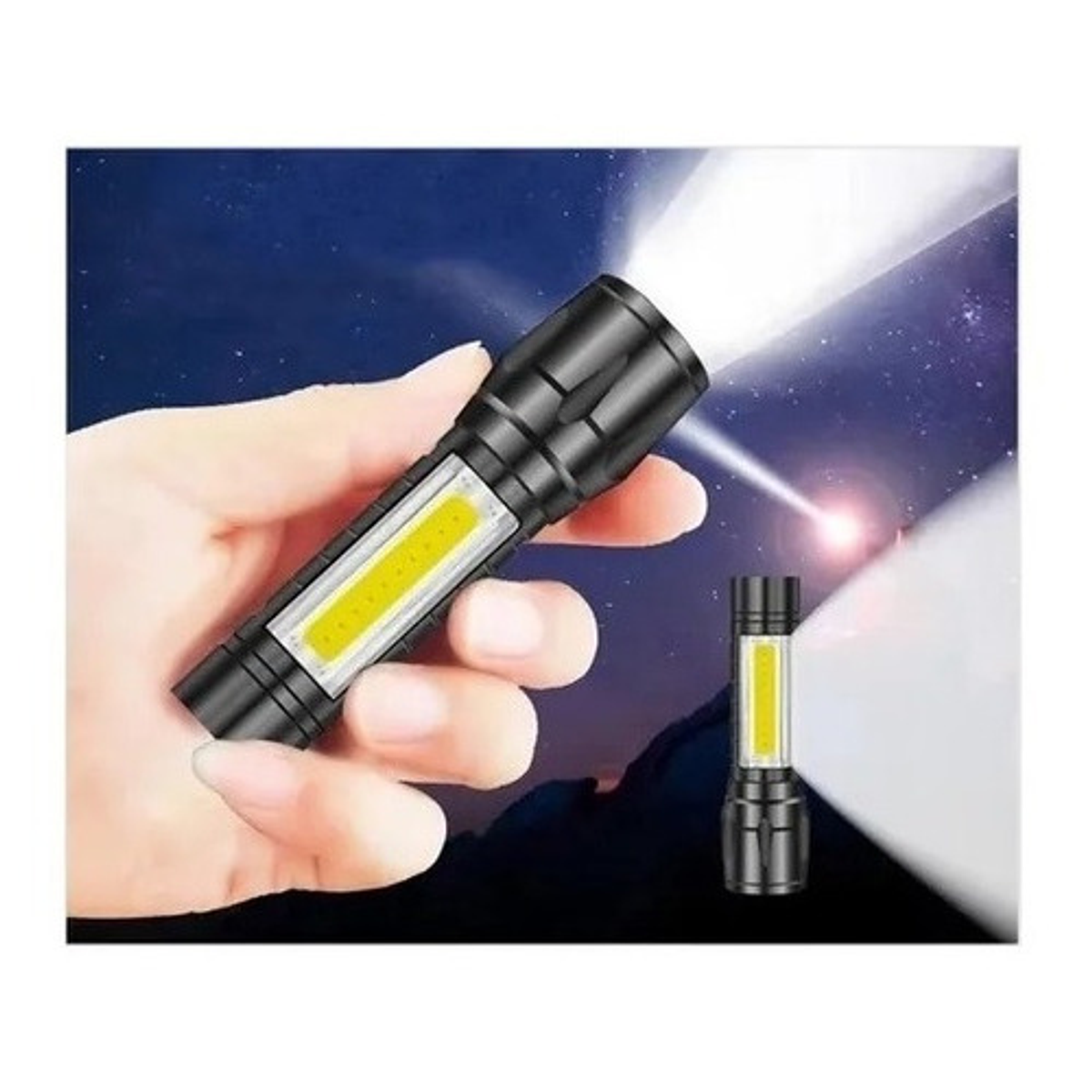 Mini Linterna Recargable Usb Wcd-511 De Alta Potencia | León Import