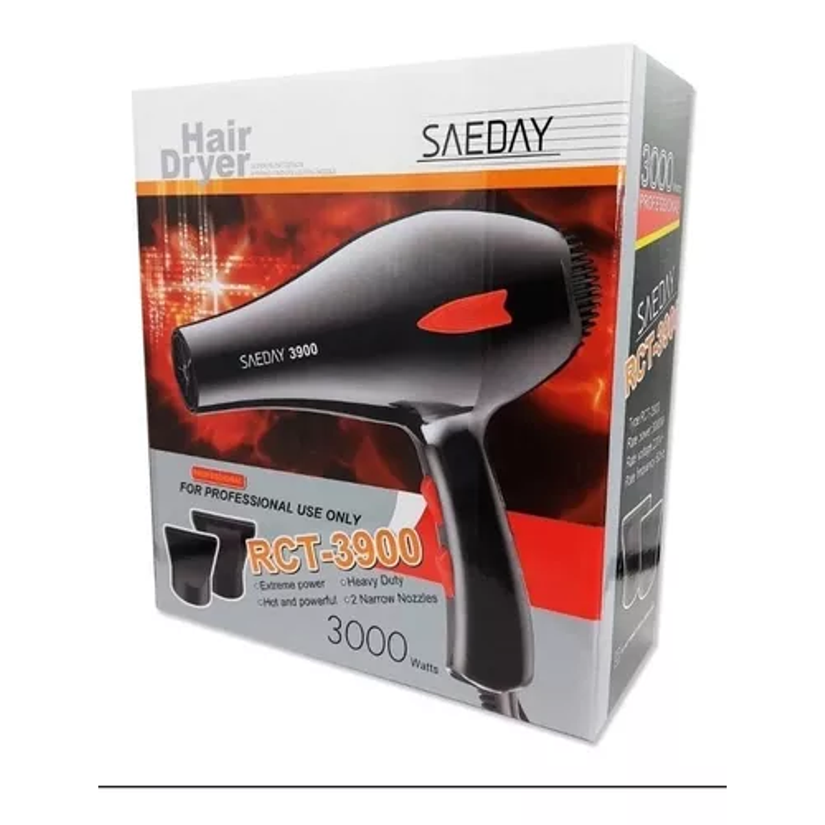 Secador De Pelo 3000w Uso Profesional Saeday | León Import