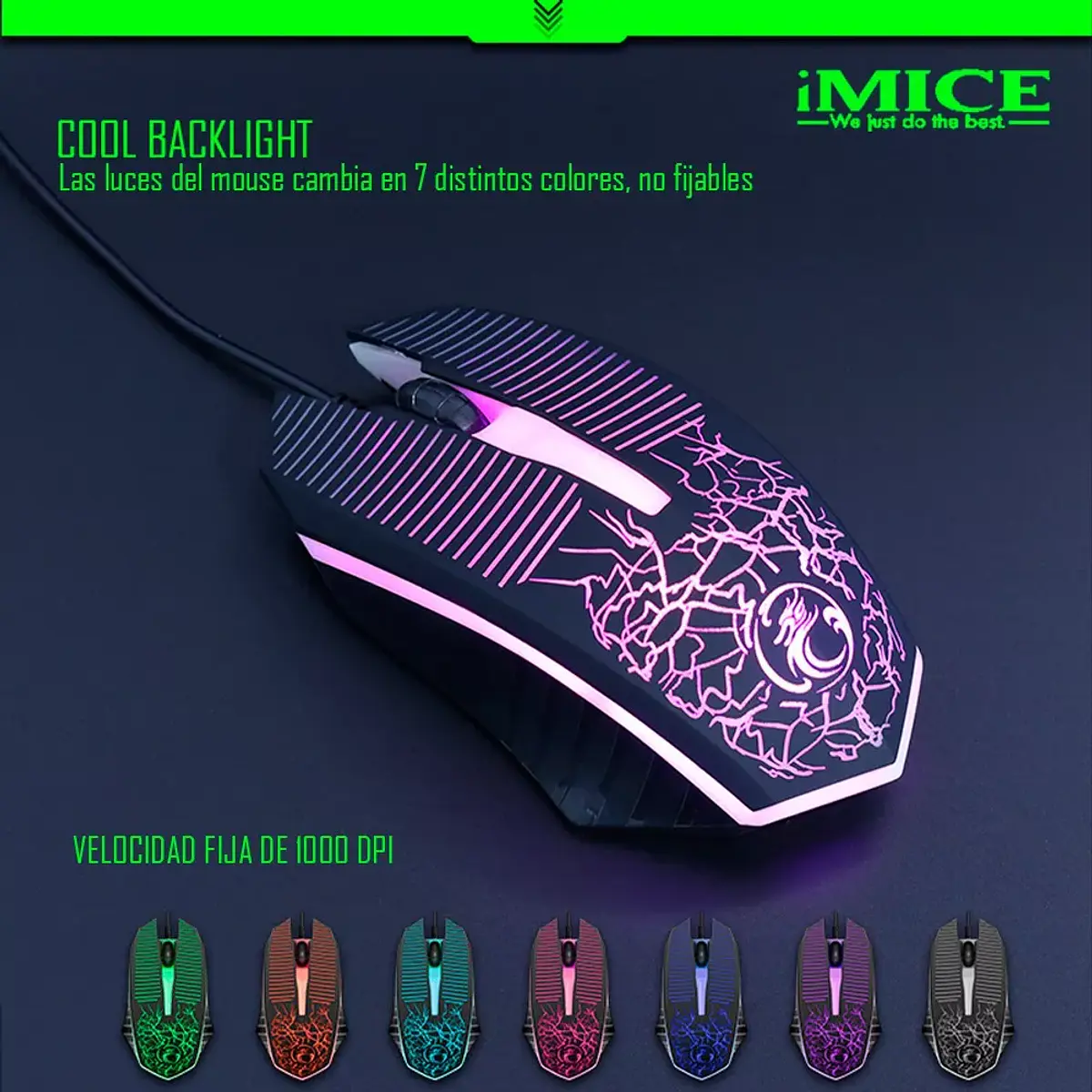 Kit Gamer Premium Imice Teclado + Mouse | León Import