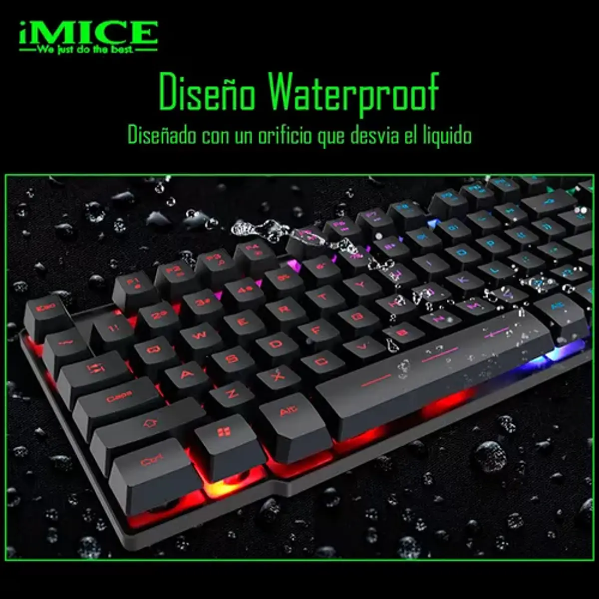 Kit Gamer Premium Imice Teclado + Mouse | León Import