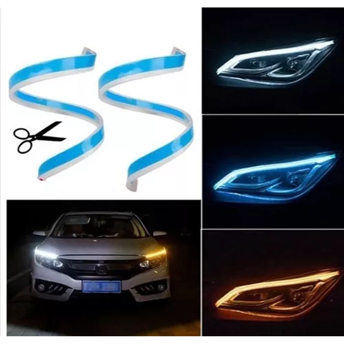 Packs Tira Led Flexible Direcciónal Foco Auto 60 Cm | León Import