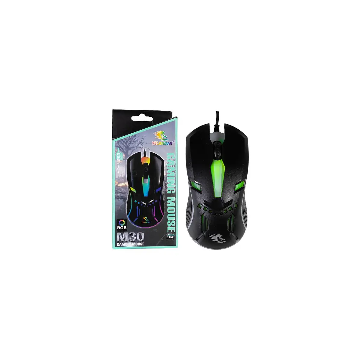 Mouse Con Cable Luces RGB Gamer | León Import