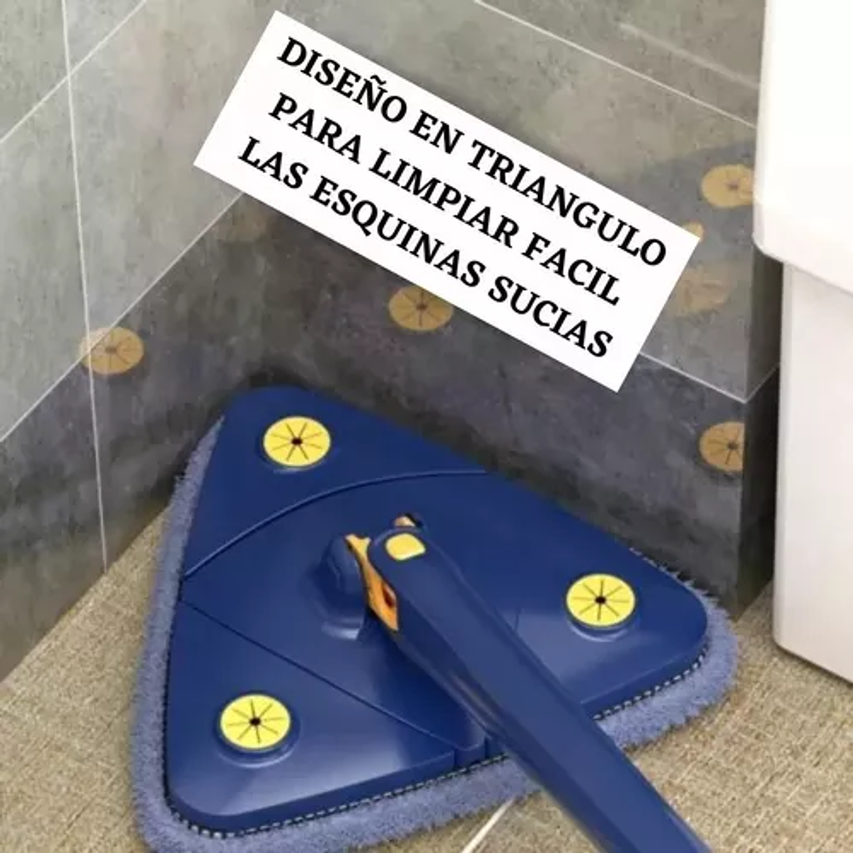 Mopa Trapeador Gira 360° Triangular Escurridor Automatico Xl | León Import