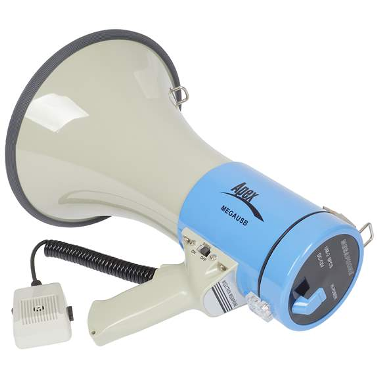 Megáfono Batería Recargable, Con Grabación y Conexión Inalám | León Import