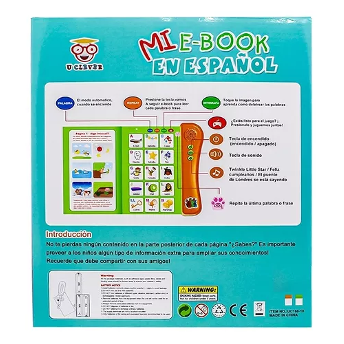 Libro Interactivo Para Aprender A Leer Escribir Niños | León Import