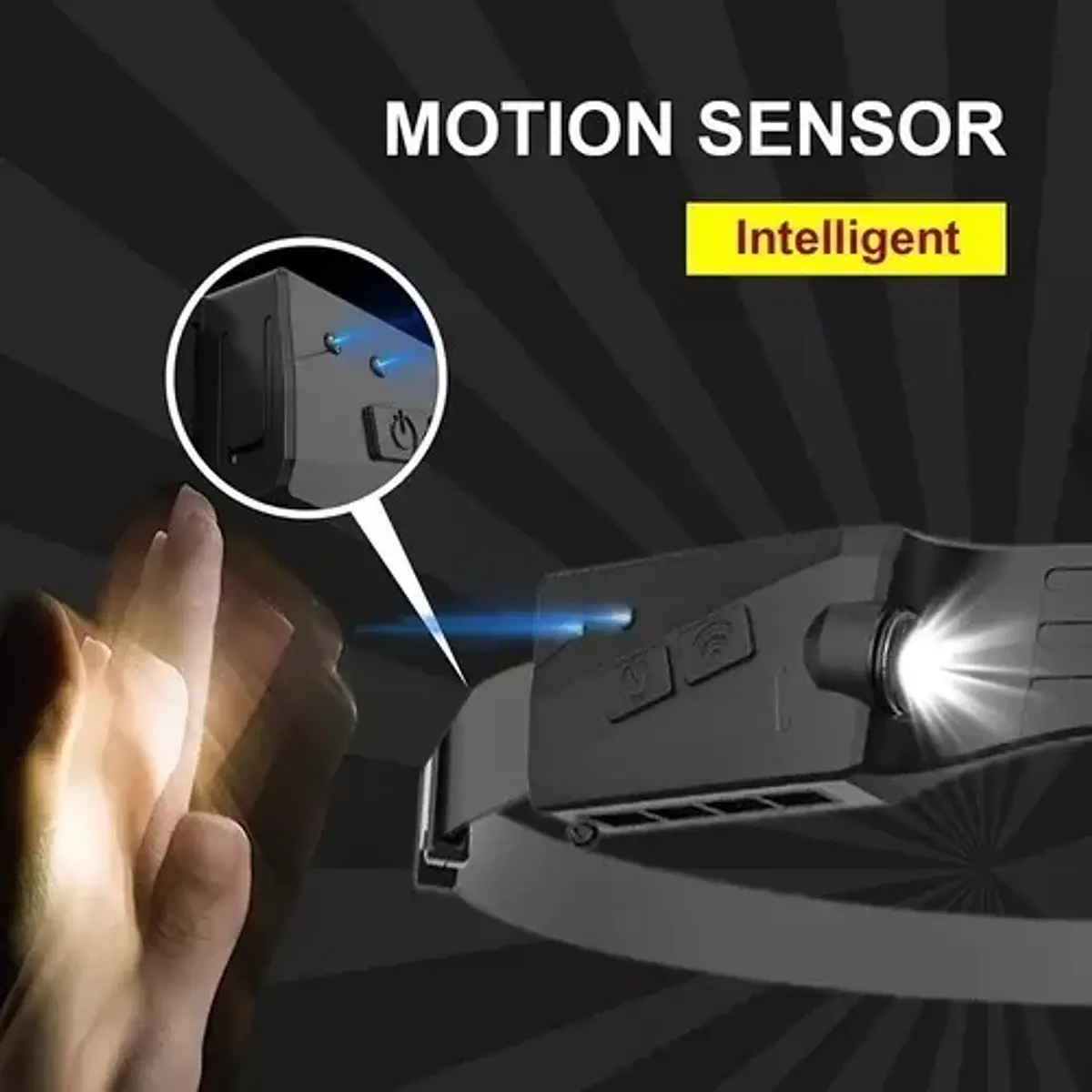 Linterna Cintillo Con Sensor Para Uso Frontal Cabeza 1 Tira | León Import