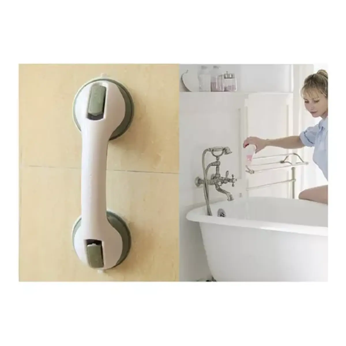 X4 Agarradera Manilla Asa Soporte Seguridad Baño Ducha Mango | León Import
