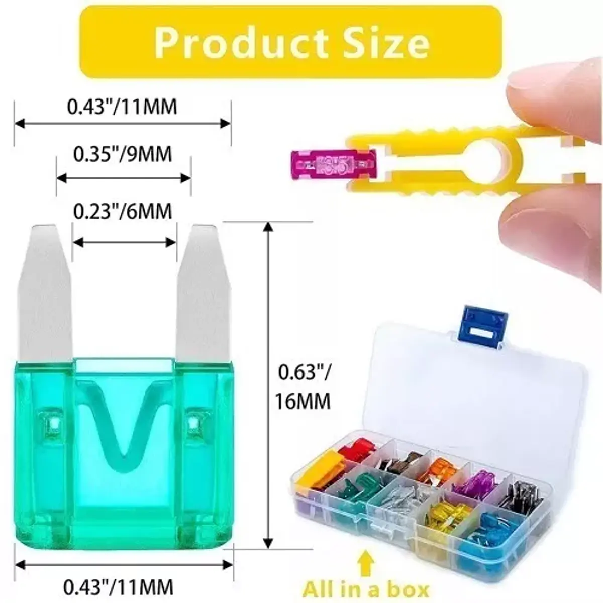 Kit Mini Fusibles Automotriz Auto 80 Unid Mas Extractor | León Import