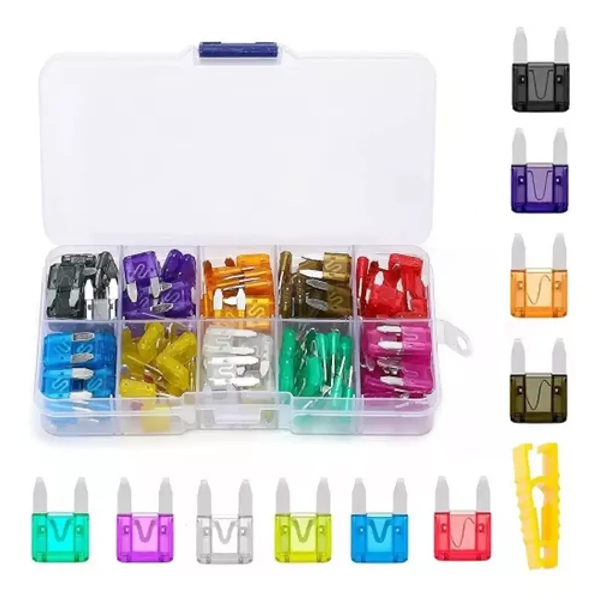 Kit Mini Fusibles Automotriz Auto 80 Unid Mas Extractor | León Import