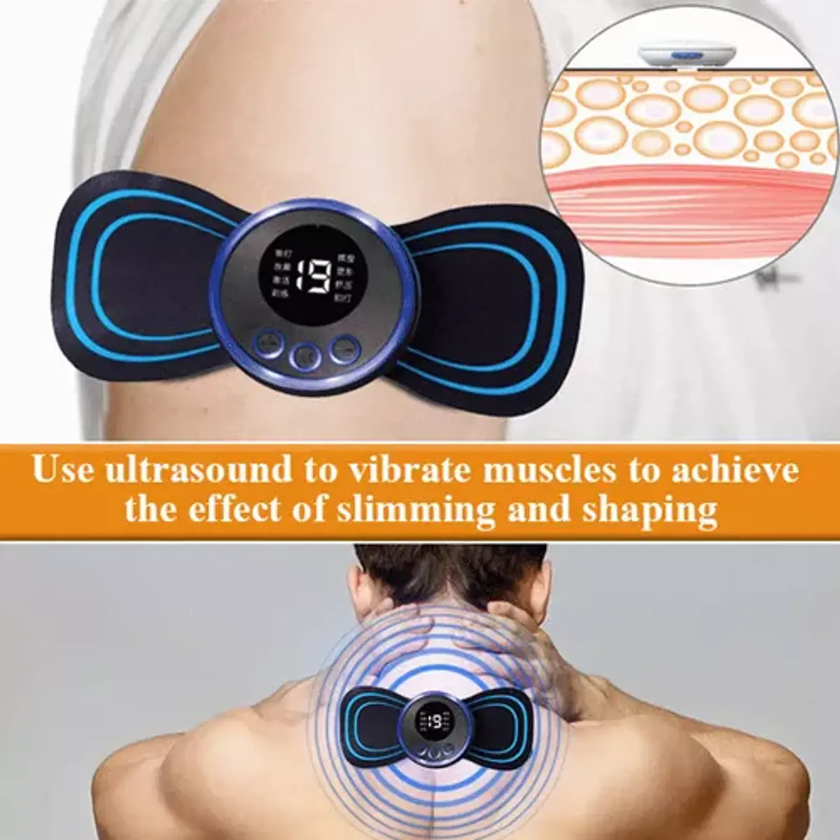 Mini Masajeador Inteligente Portátil Ems Electric Massage Co | León Import