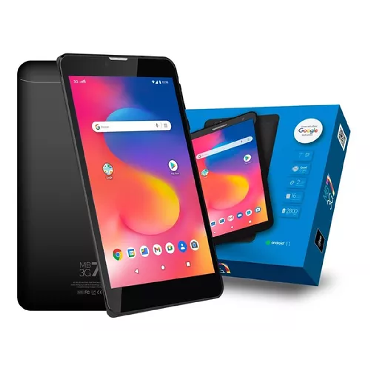 Tablet Microlab Phone Mb7 16gb Rom 2gb Ram Wifi + 3g Negro | León Import