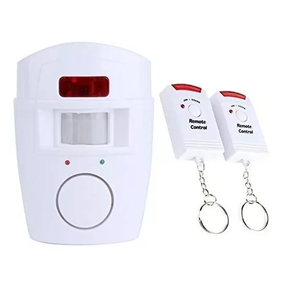 Alarma Sirena Con Sensor 2 Controles Color Blanco | León Import