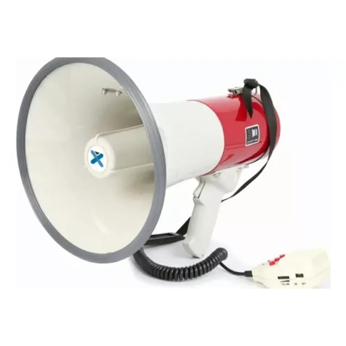 Megafono Portatil 50w Fuerte Altavoz Recargable Con Pilas | León Import