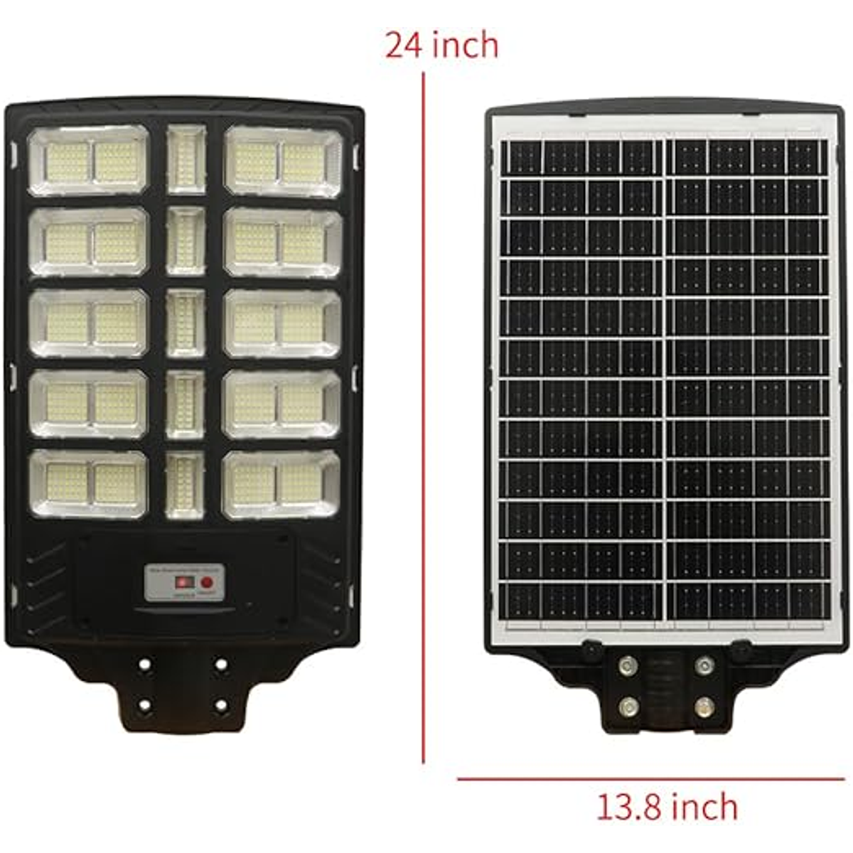 FOCO SOLAR POSTA 1200W PARA CALLES AL AIRE LIBRE, PATIOS, GA | León Import