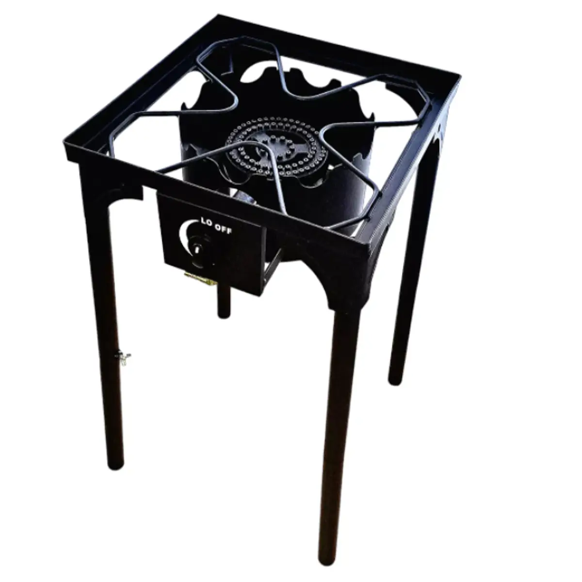 Fogón A Gas Con Base Metalca Regulable En Altura / 40x40 Kit | León Import