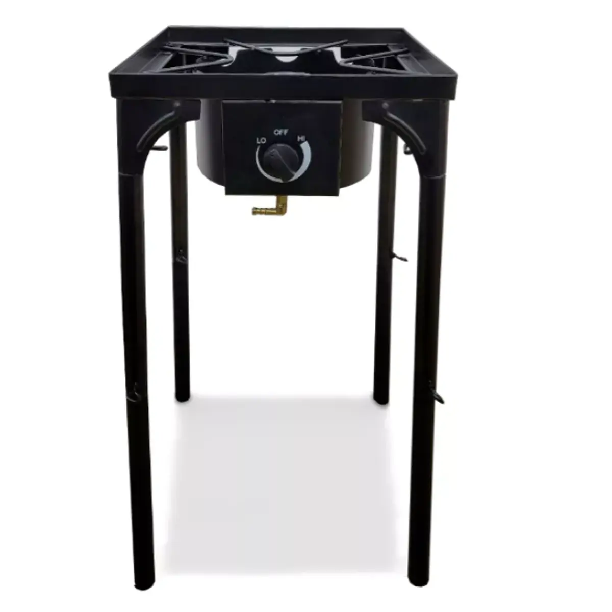 Fogón A Gas Con Base Metalca Regulable En Altura / 40x40 Kit | León Import