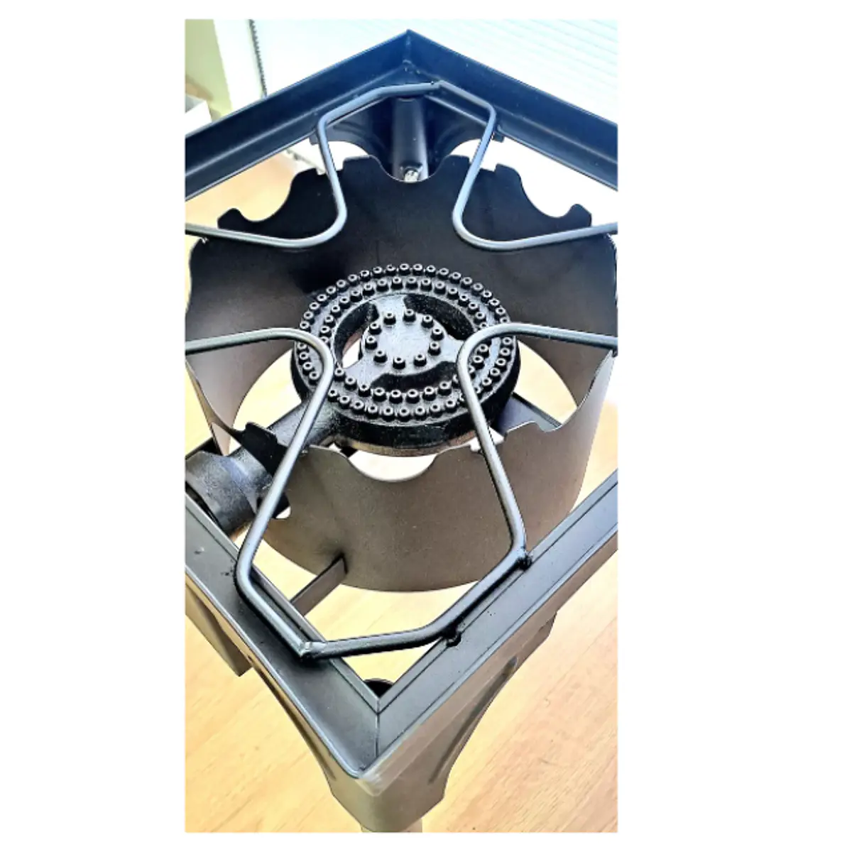 Fogón A Gas Con Base Metalca Regulable En Altura / 40x40 Kit | León Import