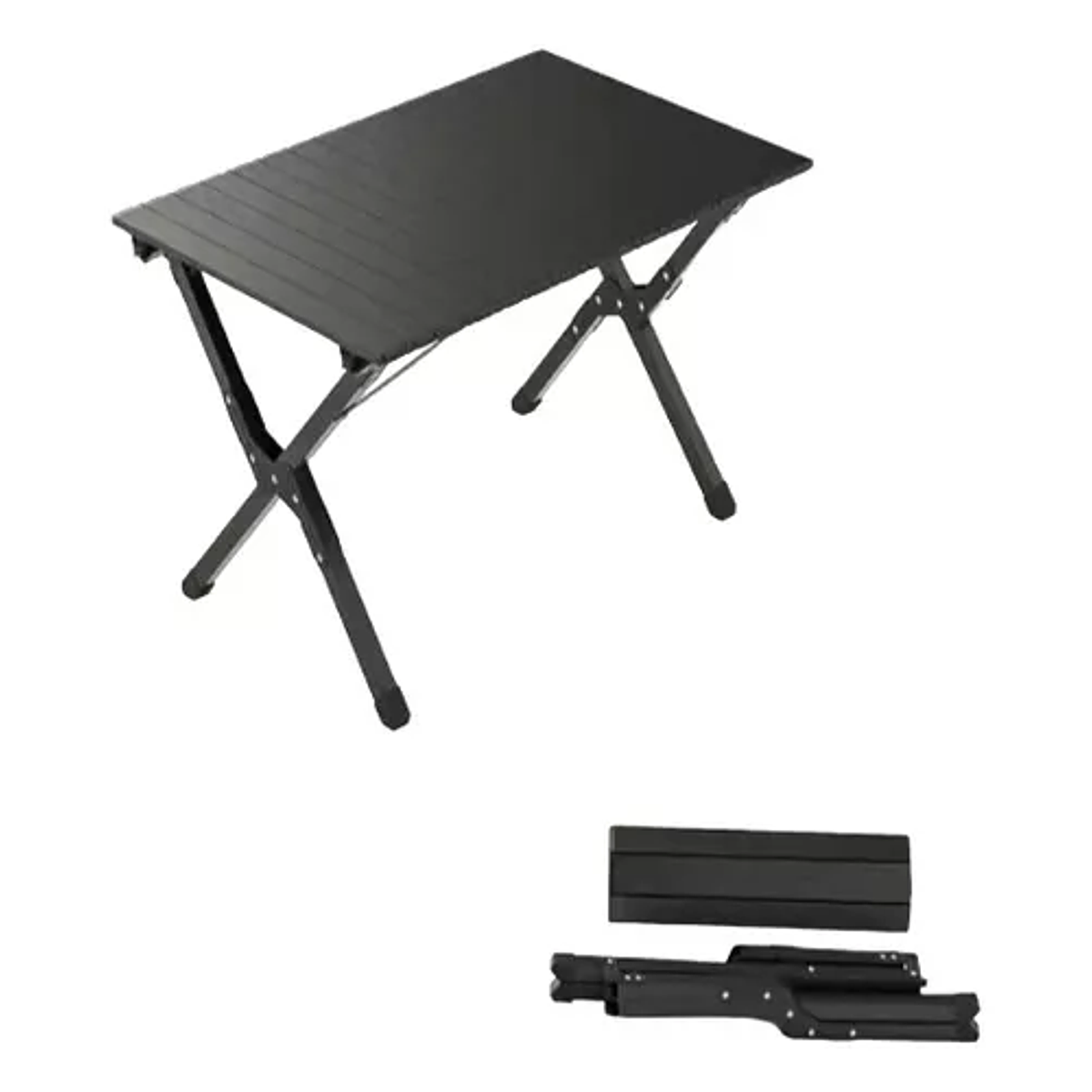 Mesa Plegable De Picnic Pequeña Negra | León Import