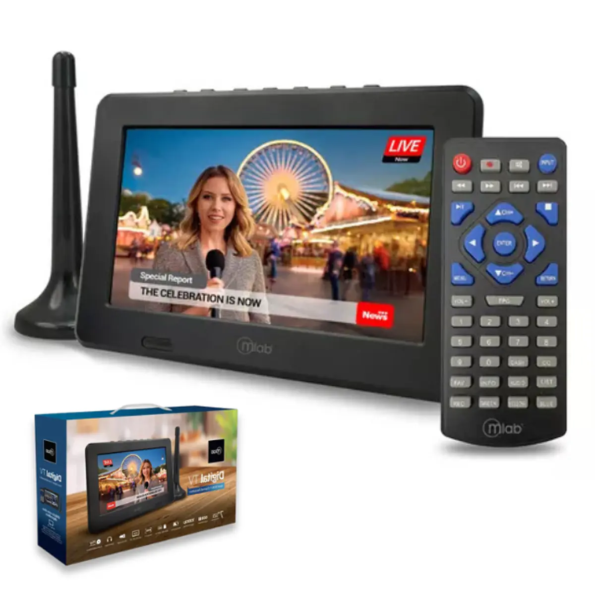 Mini Tv Mlab Portatil 7 Digital | León Import